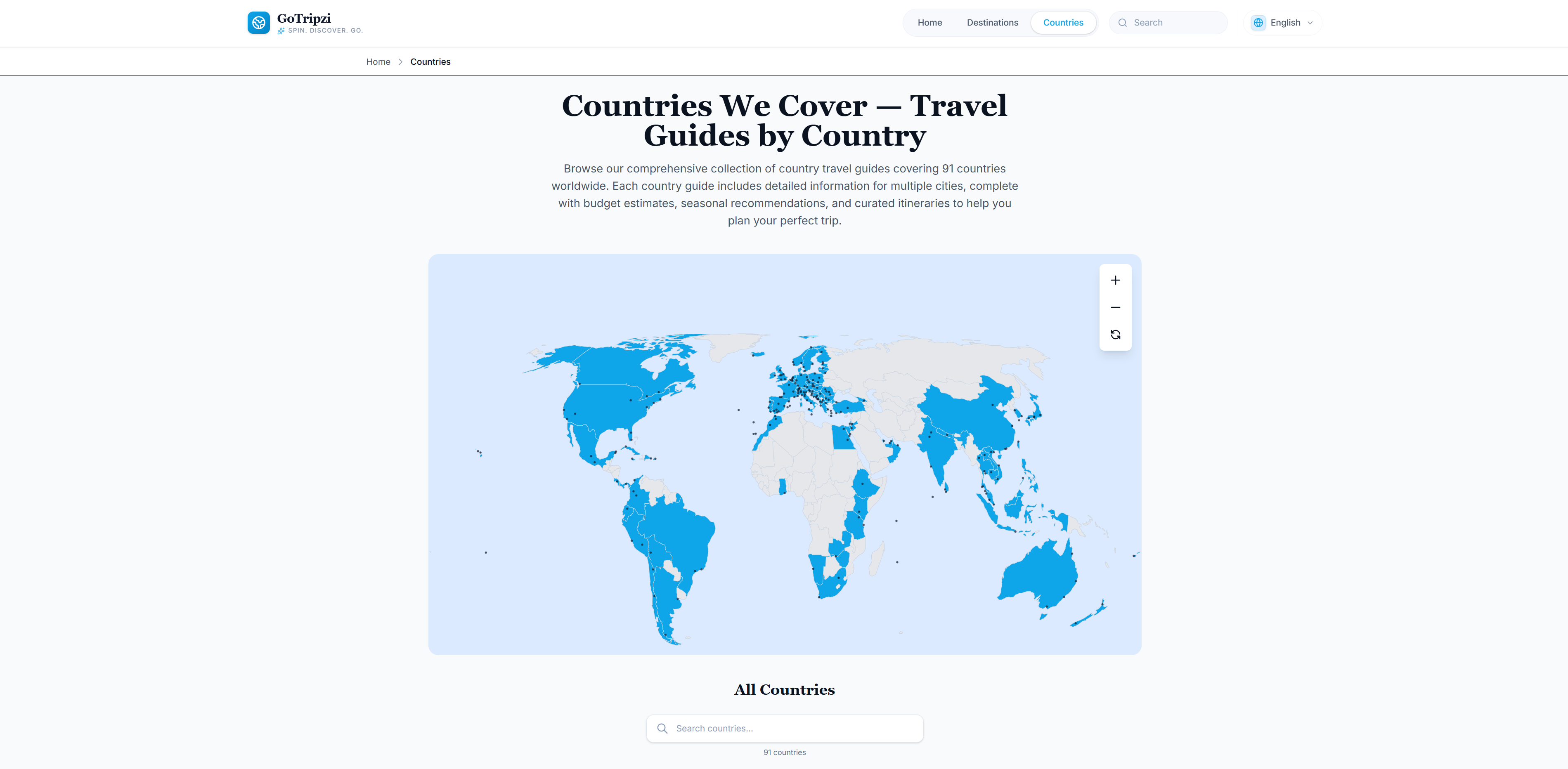 Countries We Cover — Travel Guides by Country